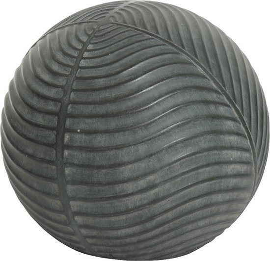 Standbeeld Fiberclay clayfibre Round Leaf L AntracietDecoris | bol.com