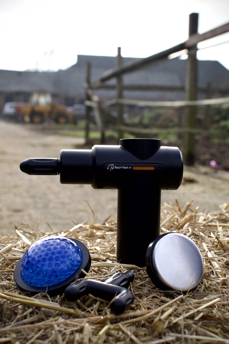 Equi-Tech Hot & Cold massage gun Zwart paard | bol.com
