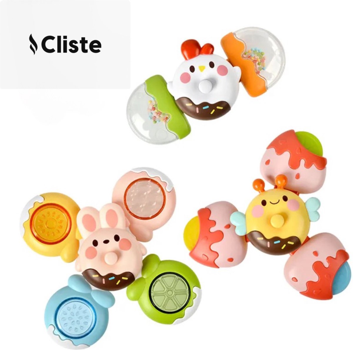 Fidget Toys - Zuignap Spinner Speelgoed - Nieuw Candy DIY Assemblage ...