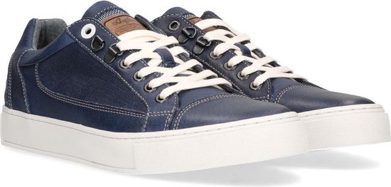 Australian Austin leer 15.1416.01.C00 Mannen Sneakers - Blauw - maat 45 ...