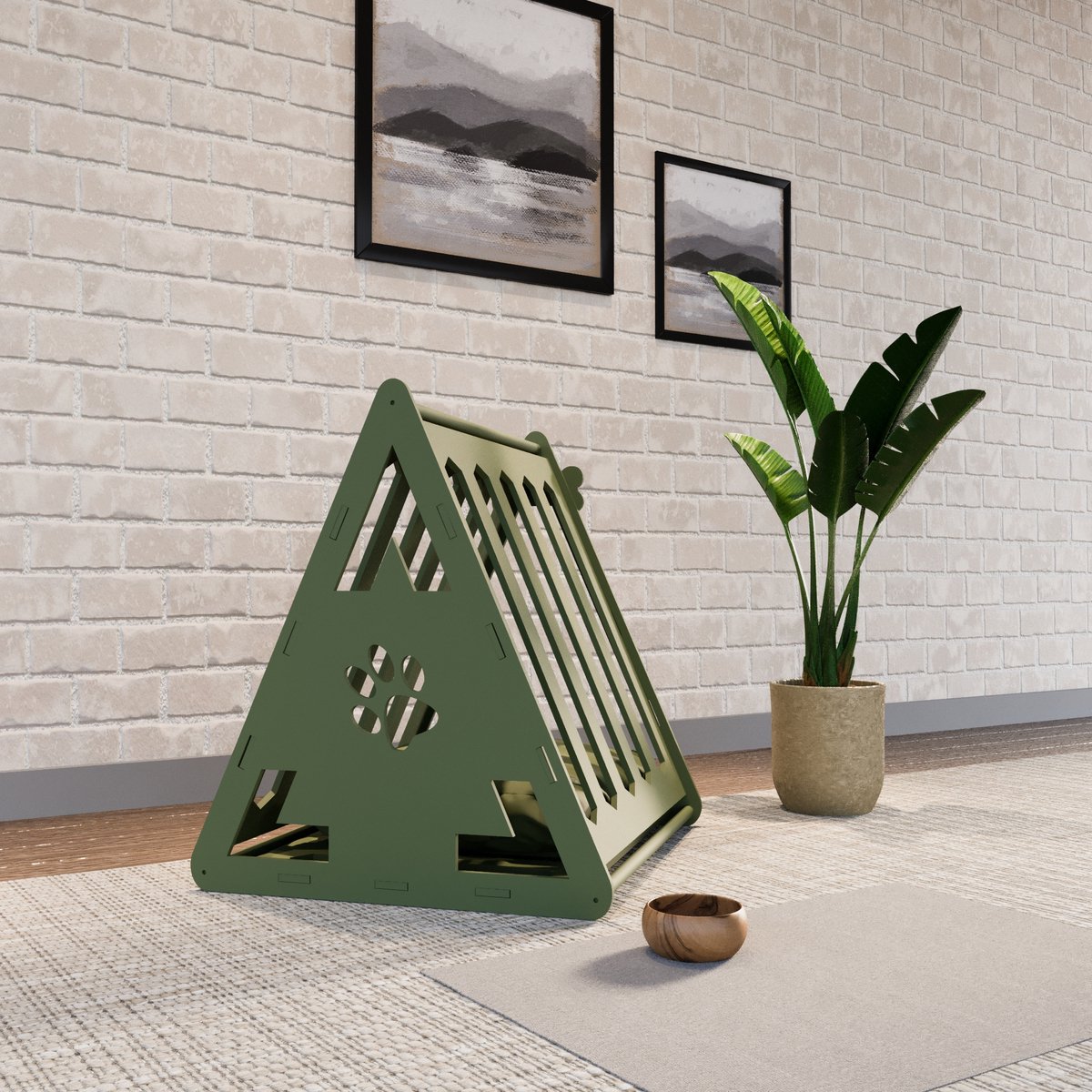 Niche pour chien sur mesure | Niche d'intérieur pour chien | Maison ...