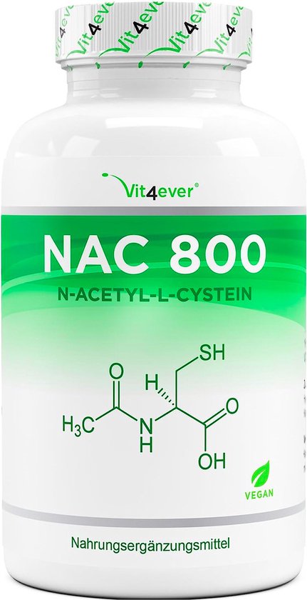 Vit4ever Nac N Acetyl L Cystein Voedingssupplement 180 Capsules Met