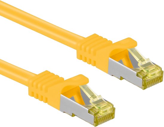 Wentronic 91665 - Netwerkkabel - RJ45 - 25 m - Geel | bol