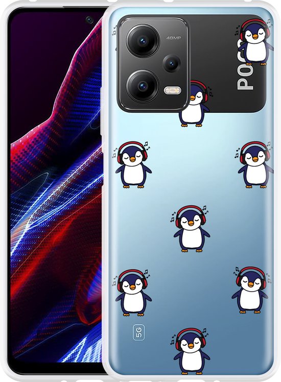 Cazy Hoesje geschikt voor Poco X5 Penguin Chillin | bol