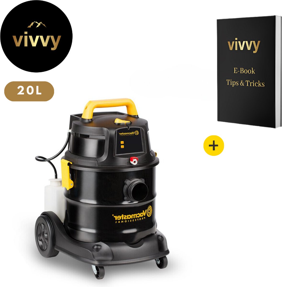 Bouwstofzuiger Zonder Zak - Industriële Stofzuiger 3 In 1 - Nat En ...