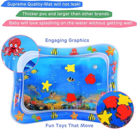 Baby Waterspeelmat - Waterspeelgoed Baby - Opvouwbare Speelmat voor ...