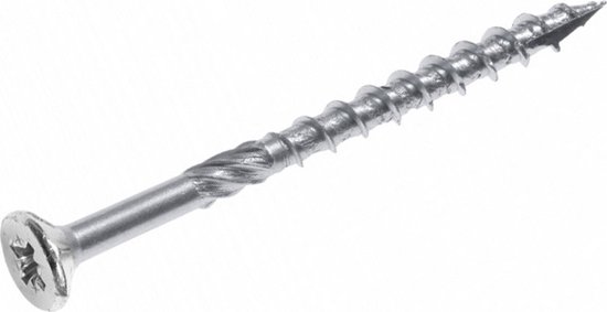 Woodies schroeven 4.5x50 verzinkt PZD 2 deeldraad 200 stuks | bol