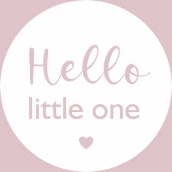 Hello little one - baby - zwanger - geboorte - sticker - sluitzegel ...