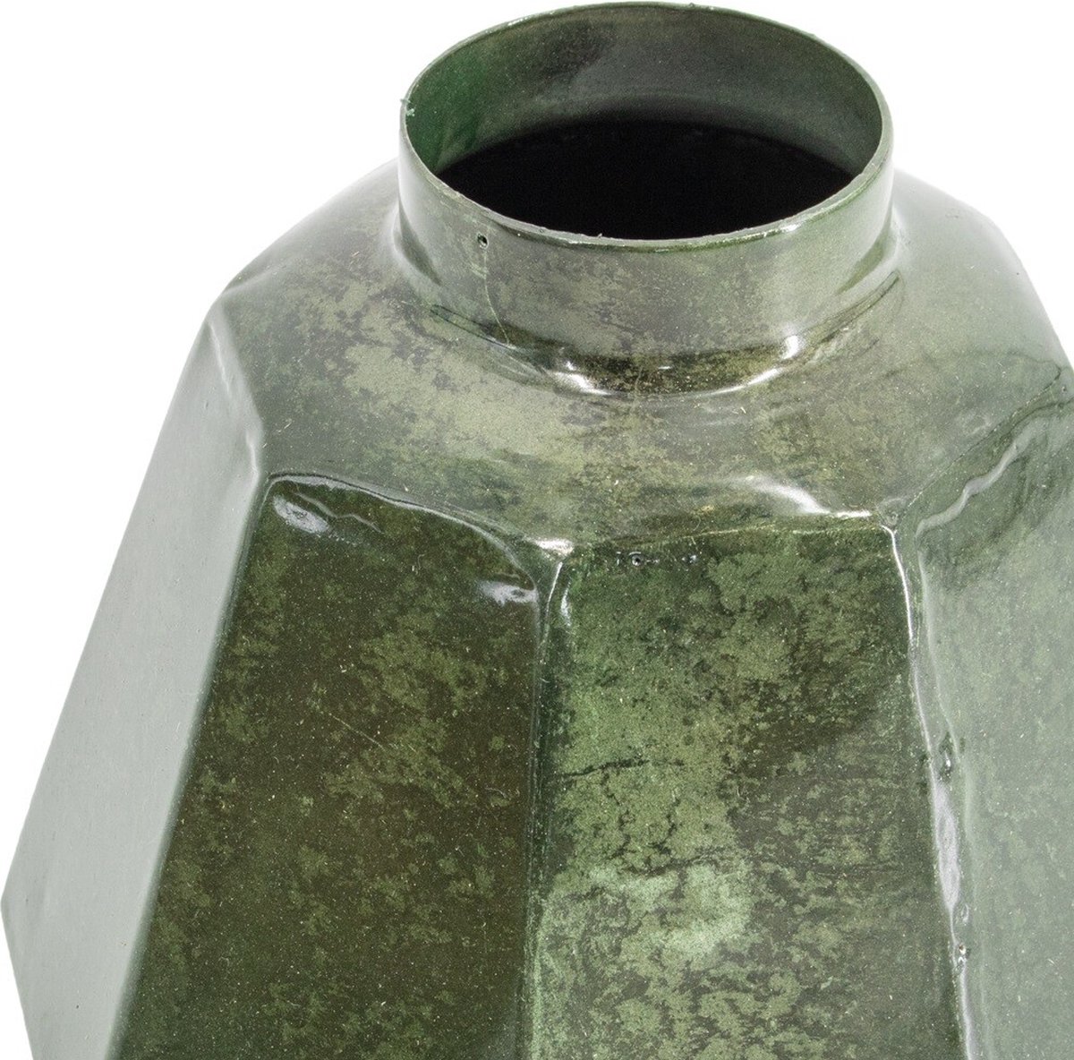 Vaas metaal green marble | bol.com
