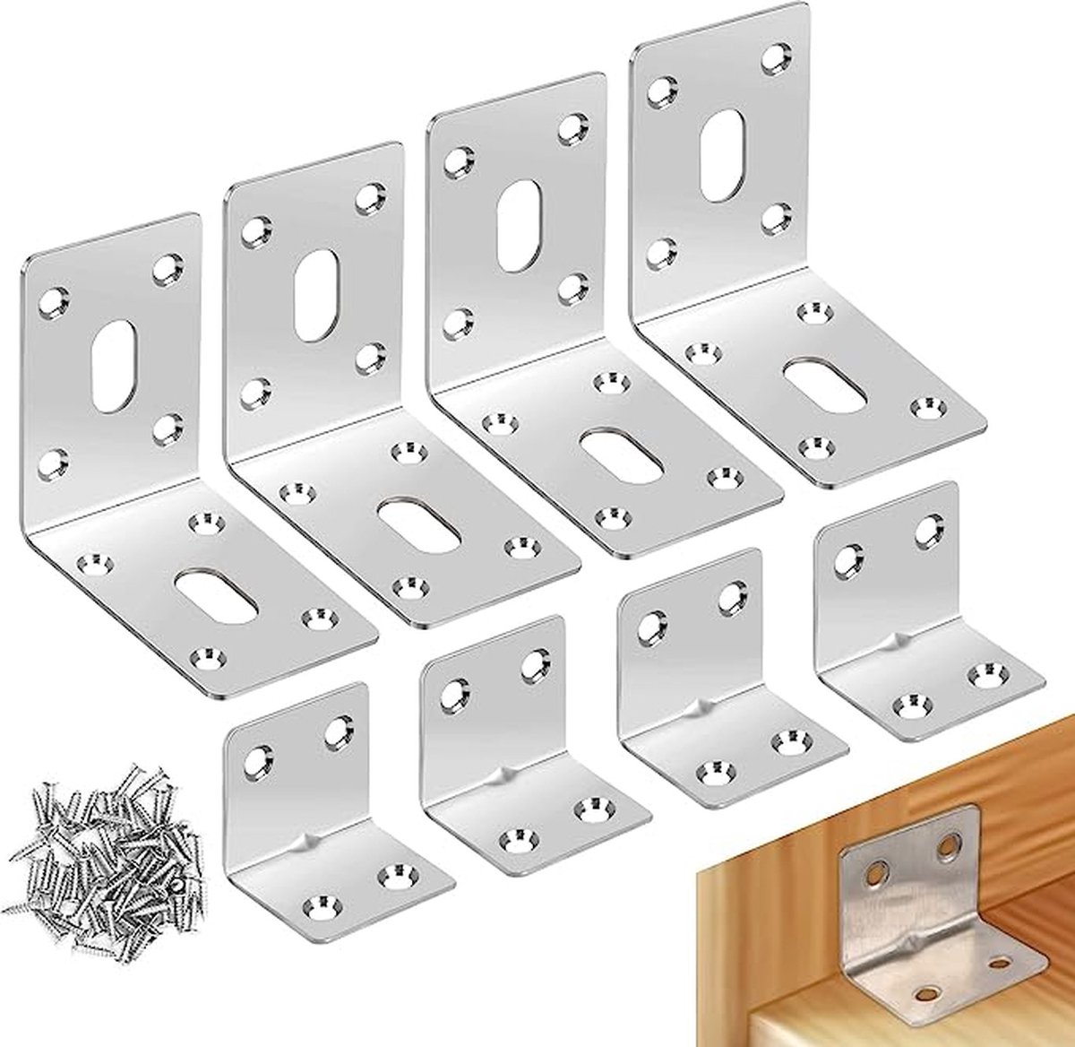 Hoekverbinders / kastverbinders/meubelverbinders/hoekverbi | bol