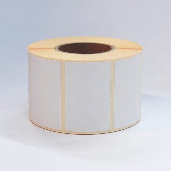 Blanco Stickers op rol 1000ex. 55x35mm wit | bol