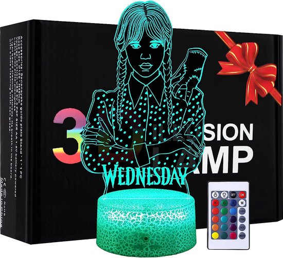 Intelectro Wednesday Nachtlampje - Betoverende Multifunctionele LED ...