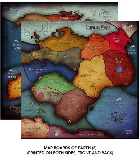 Cthulhu Wars: Six to Eight Player Earth Map | Games | bol.com