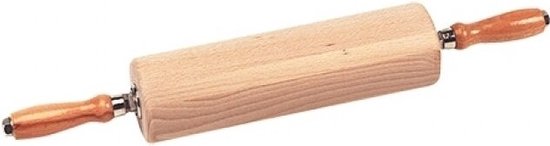 Beukenhouten deegroller met kogellager 350 mm - EMGA 024.002 | bol