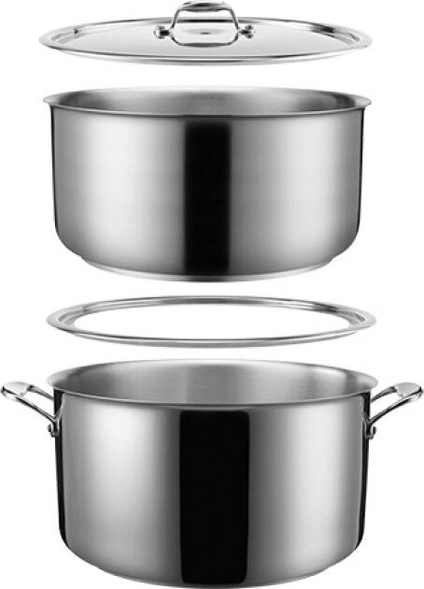 Pujadas Bain Marie Pan Ø32cm - 3,7 Liter - RVS 720978 - Horeca ...