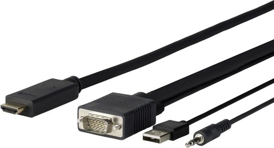 Vivolink PROVGAHDMI3 video kabel adapter 3 m HDMI VGA (D-Sub) + 3.5mm ...
