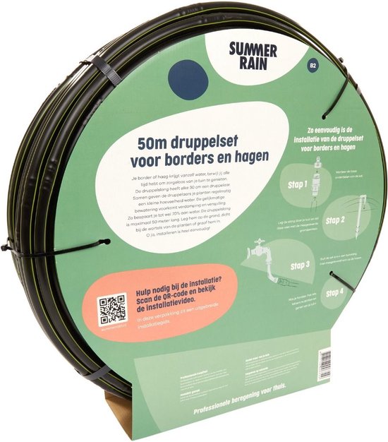 SummerRain - beregeningssysteem - startset druppelset voor borders en hagen - 50 meter | bol