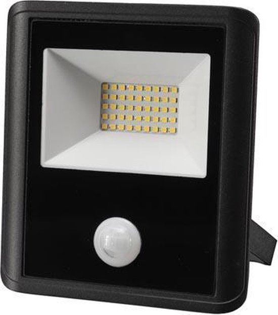 Perel Buitenlamp Bewegingssensor Led 16,6 Cm 30w Zwart/wit | bol