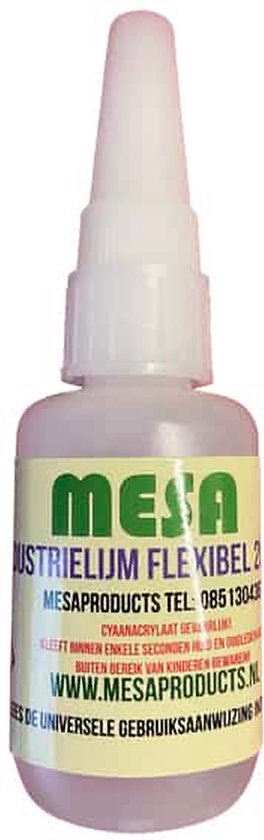 Flexibel blijvende secondelijm 28 gram ideaal voor lederen armbandjes ...