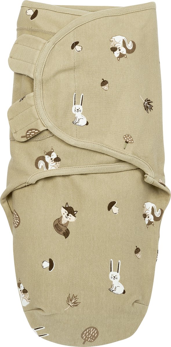 Meyco Baby Forest Animals swaddlemeyco inbakerdoek - sand - 4-6 maanden ...