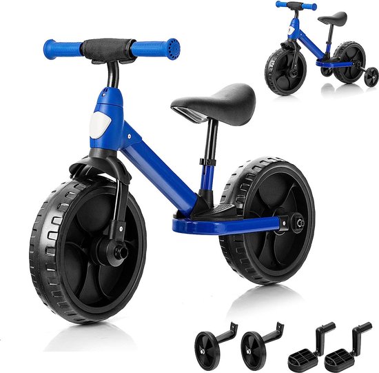 COSTWAY 4-in-1 loopfiets vanaf 2 jaar, tot 50 kg, kinderfiets met ...