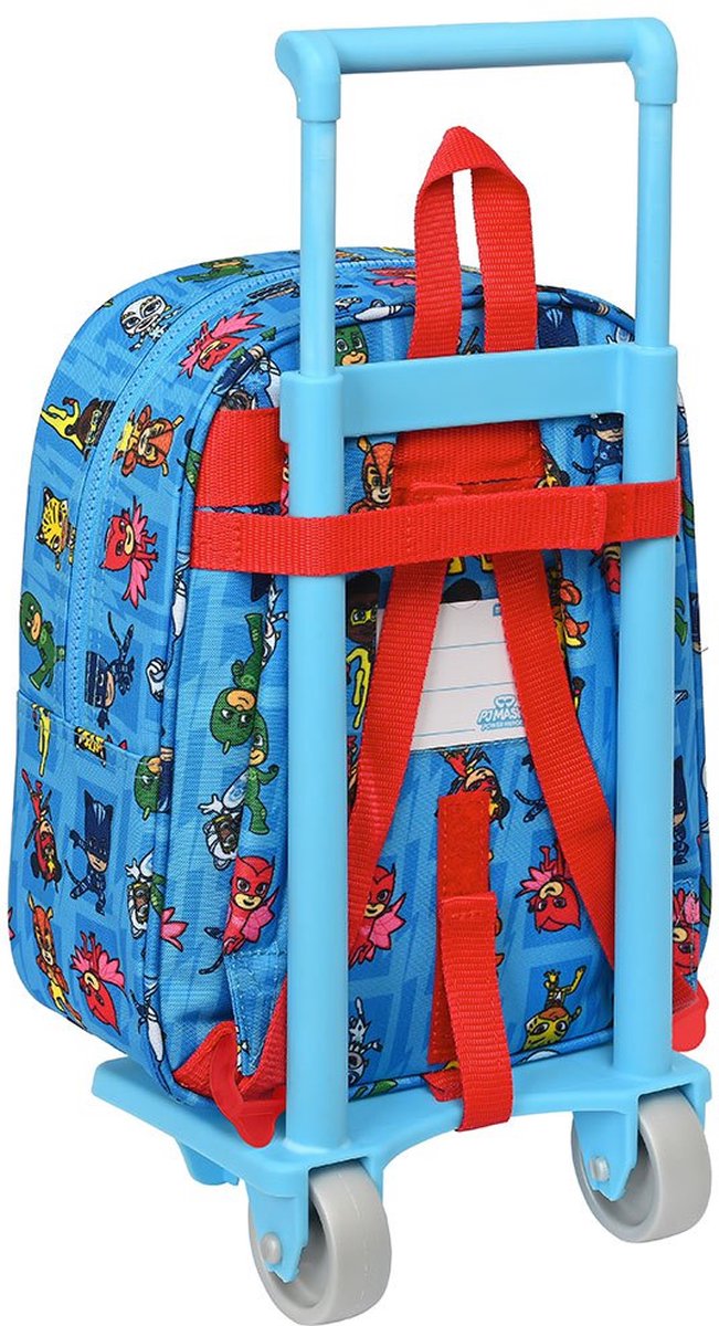 Schoolrugzak met Wielen PJ Masks Blauw 22 x 27 x 10 cm | bol.com