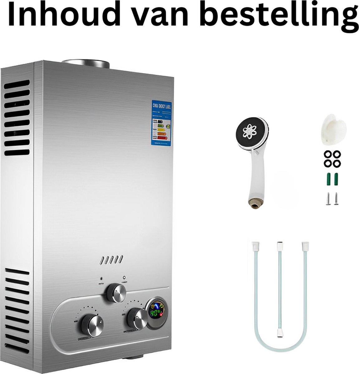 Vevor Propaan Geiser - LPG/Butaan Geiser - 10L - Regelbare Tempratuur ...