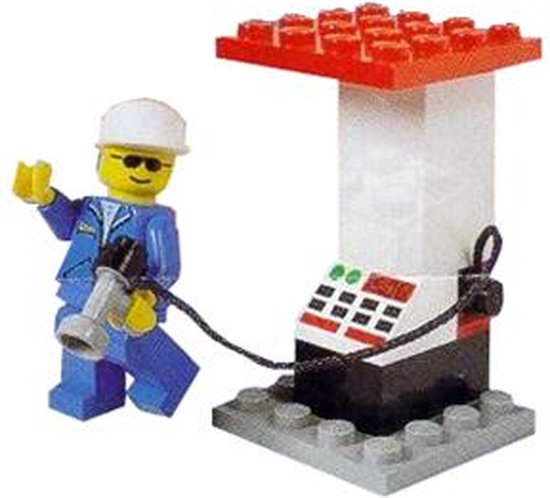 Lego System Petrol Station Attendant and Pump - 2887 | bol