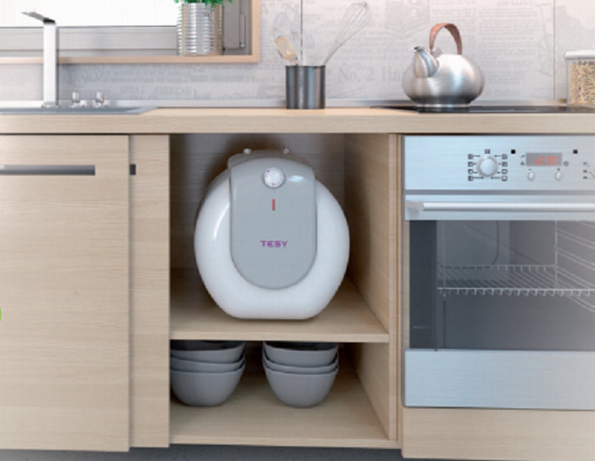 Elektrische close-in boiler 15 liter met montageset, bovenuitloop, Tesy ...