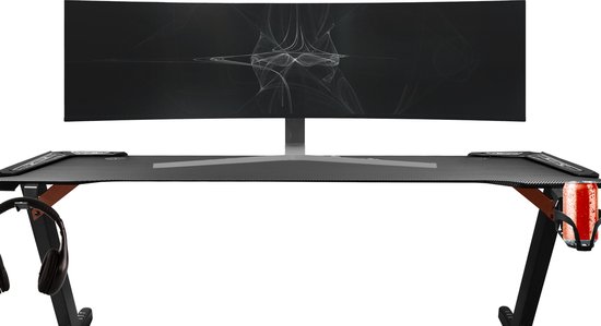 Xergonomic Hard2Kill Gaming Desk - Ergonomisch game bureau met LED ...