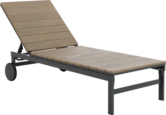 NATERIAL - ligbed SAN DIEGO - tuinligbed met 5-voudig verstelbare ...