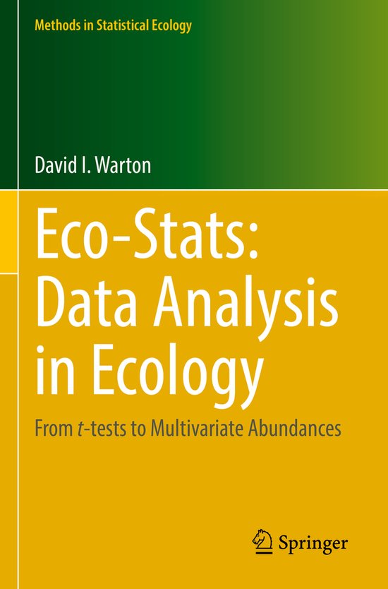 Methods in Statistical Ecology- Eco-Stats: Data Analysis in Ecology ...