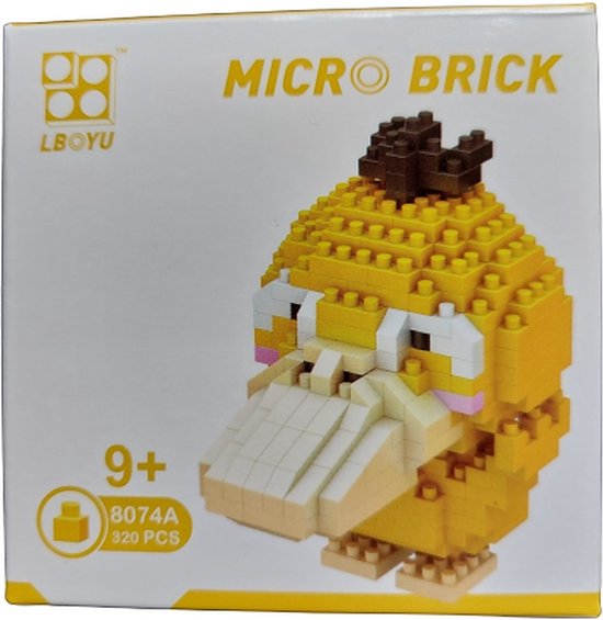 Lboyu Micro Brick | bouwfiguur Pokémon Psyduck | 320 bouwstenen | bol.com