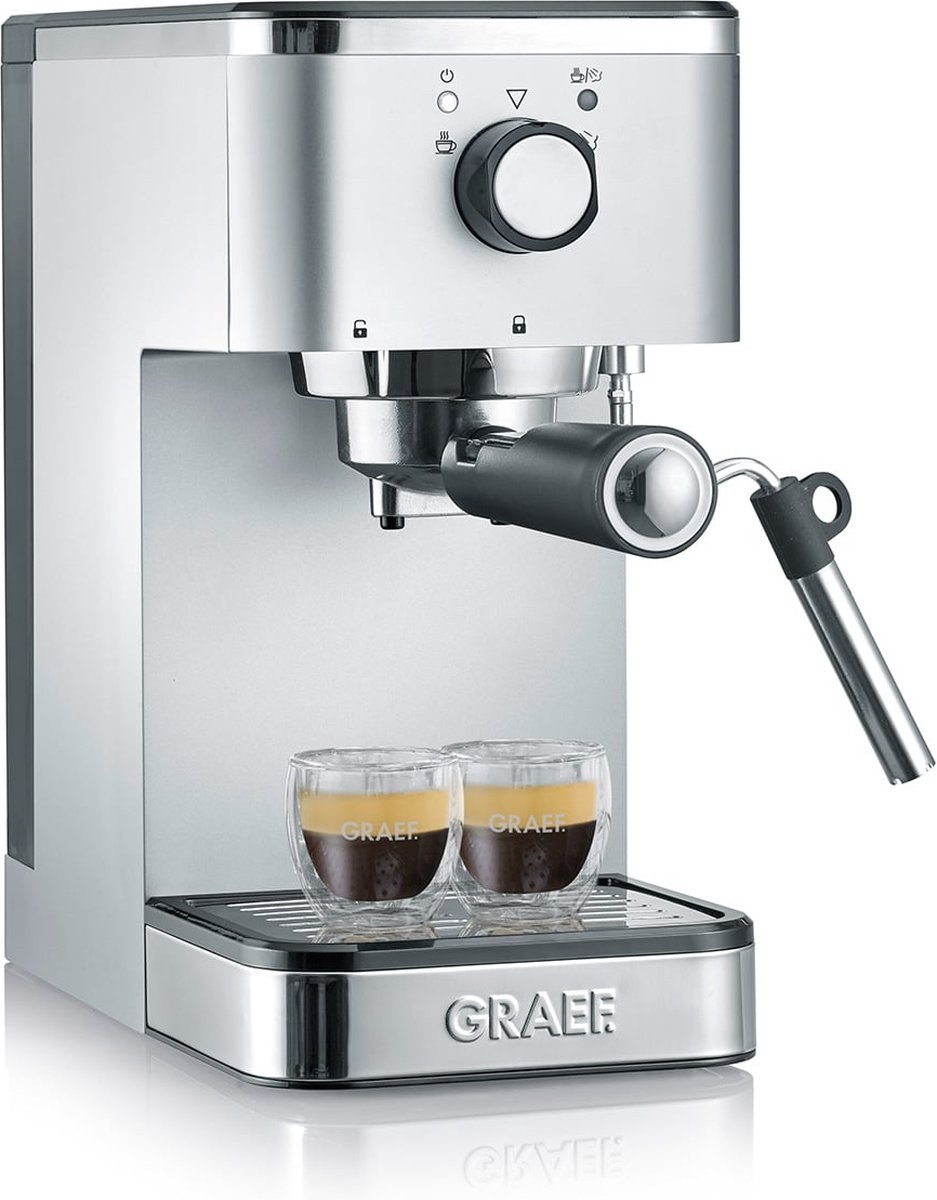Graef Espresso piston machine ES400 Zilver 14 cm breed 1400 Watt voor ...