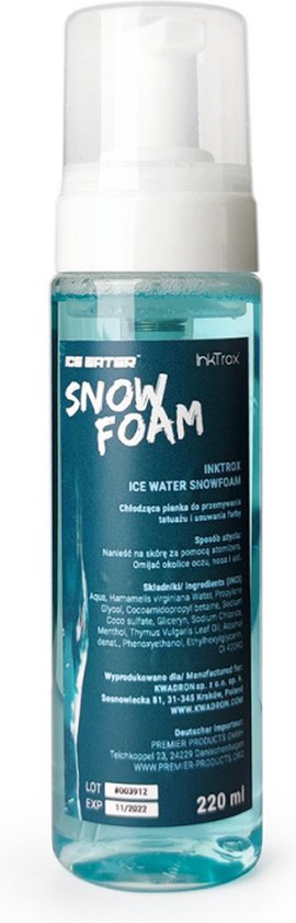 Inktrox - Ice Water - Foam 220ml | Green Tattoo Soap | Milde ...