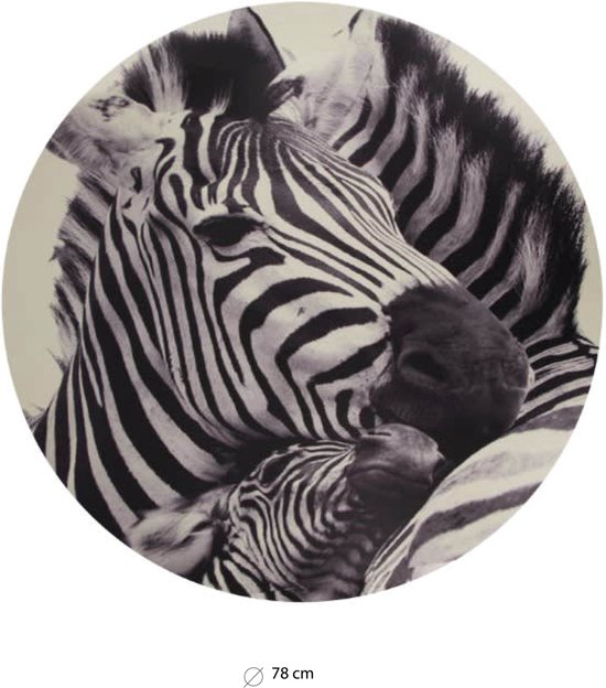 DKNC - Wanddecoratie mdf - 78x2.3cm - Zebra | bol