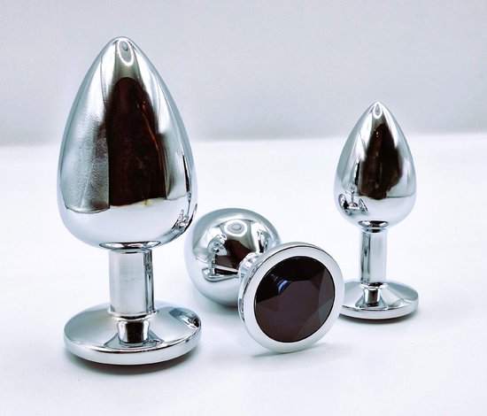 Set Van 3 Metalen Buttplugs And Anaal Douche Metal Anal And Butt Plug
