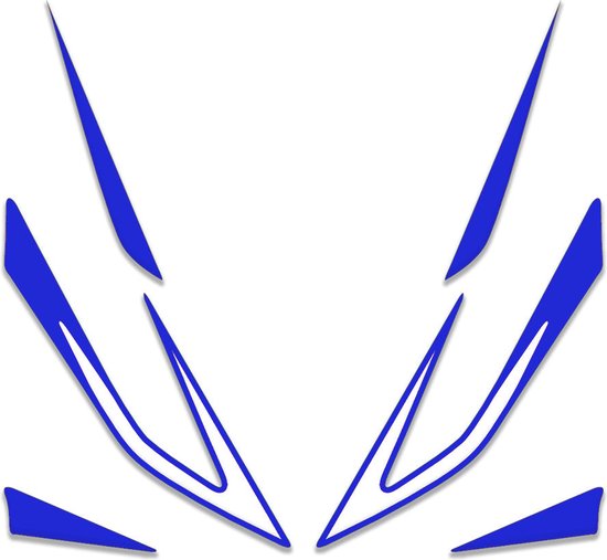 Stickerset Voorkap Piaggio Zip SP Outlined - Blauw - Scooter Stickers ...