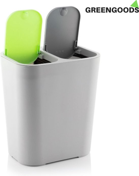 GREENGOODS - Afvalbak - Duo prullenbak - Afvalscheiding - Dubbel ...