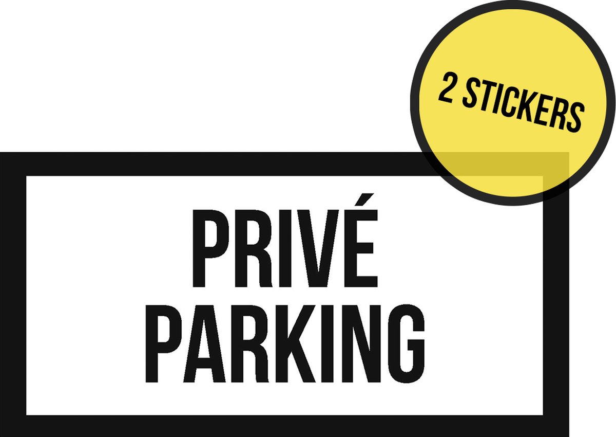 Pictogram/ sticker | "Privé parking" | 20 x 10 cm | Niet parkeren ...
