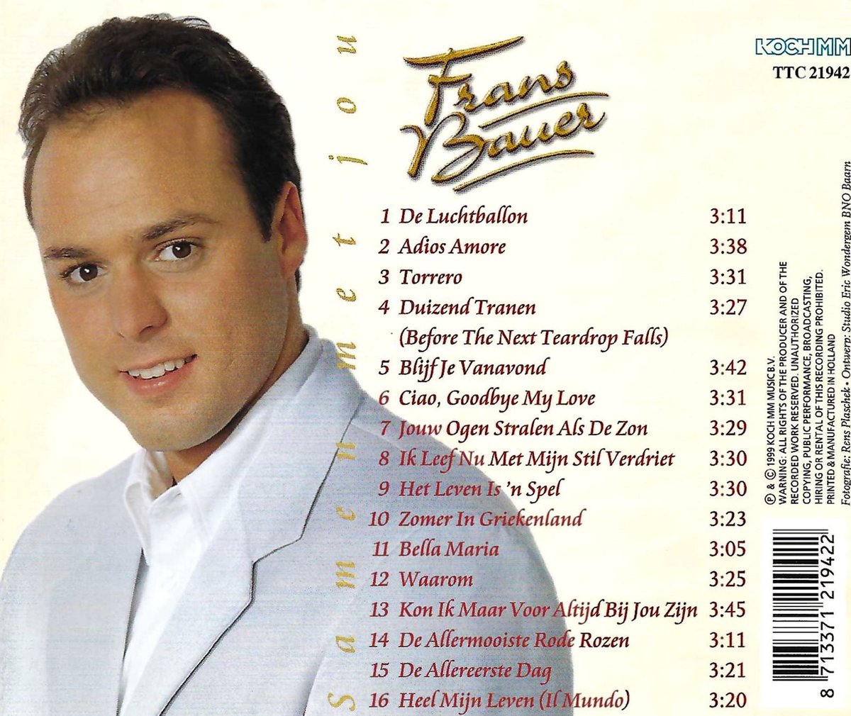 Samen Met Jou, Frans Bauer | CD (album) | Muziek | bol.