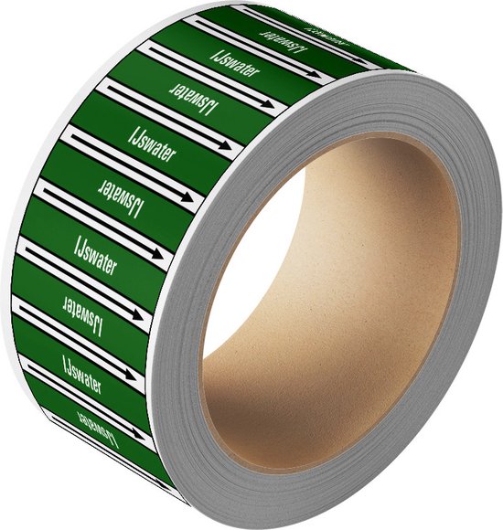 Ijswater leidingmarkering op rol, 25 meter 252 mm | bol.com