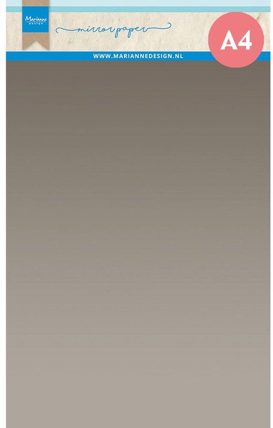Marianne Design Decorations Mirror Paper A4 Silver | bol