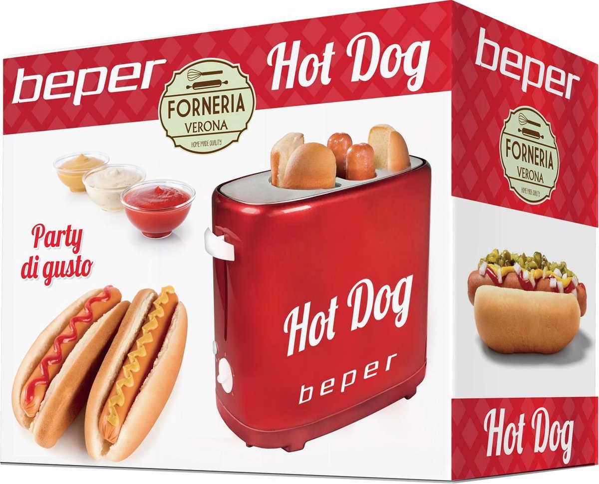 Hot Dog pop-up machine - Beper BT.150Y | bol.com