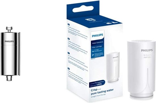 Philips AWP1775 Inline Douchefilter - Tegen chloor, bacteriën en kalk | bol