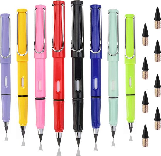 Eeuwig potlood - Eternal pencil - 12 stuks - Met geïntegreerde gum ...