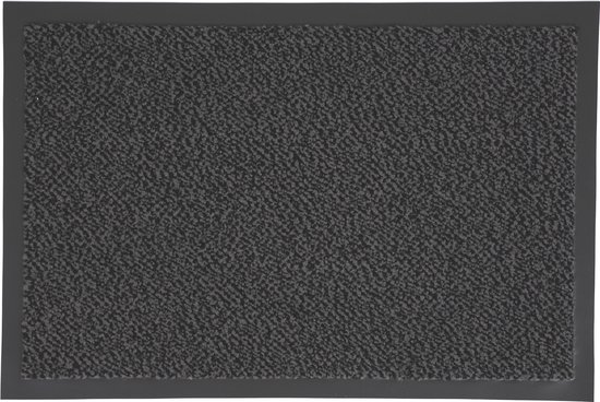 Ikado Droogloopmat antraciet - 90 x 300 cm | bol