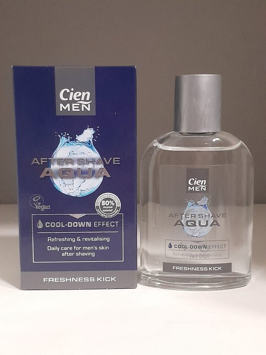 Cien Men Aftershave Aqua Cool-Down Effect Freshness Kick 100ml | bol
