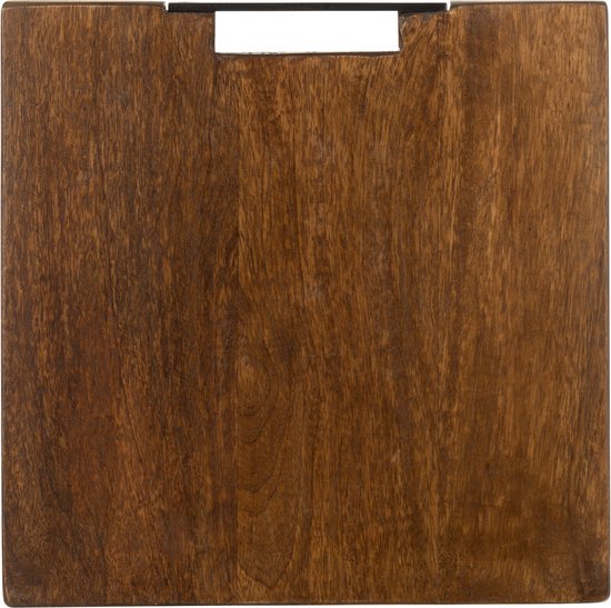 J-line - Snijplank Vierkant Mango Hout Bruin Large - 35x35x3cm | bol