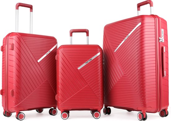 TAN.TOMI Kofferset - 3 Delig - 98L Handbagage + 66L +40L - Reiskoffer ...